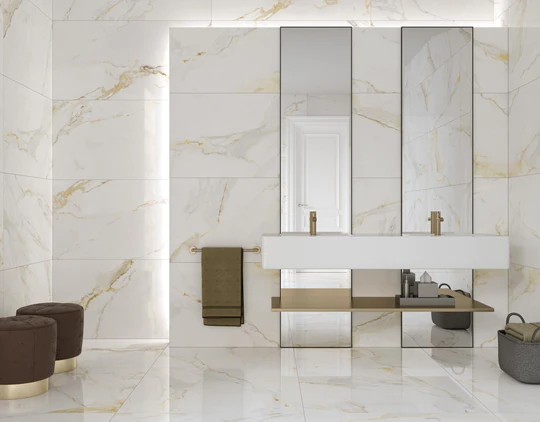 Gold Polished Porcelain Tiles - East Lancs Tile Centre