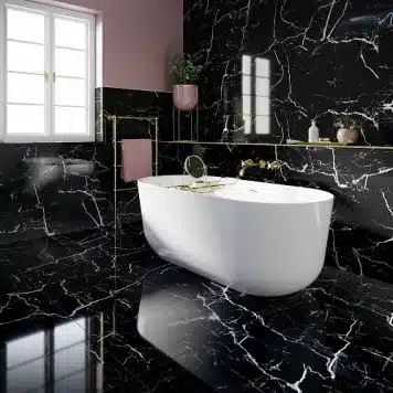 Black Marble Porcelain Tiles - East Lancs Tile Centre