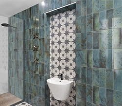 Wightwick Emerald Ceramic Tiles: Mediterranean Inspired Tiles - East ...