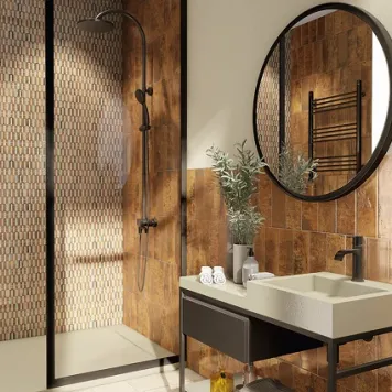 Wightwick Caramel Decor Tiles - East Lancs Tiles & Bathrooms